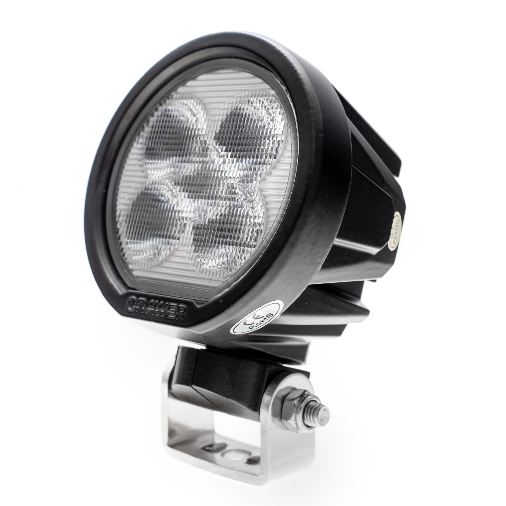 CRAWER 50W Round LED Work Light for Valtra, Flood Beam - Wattz